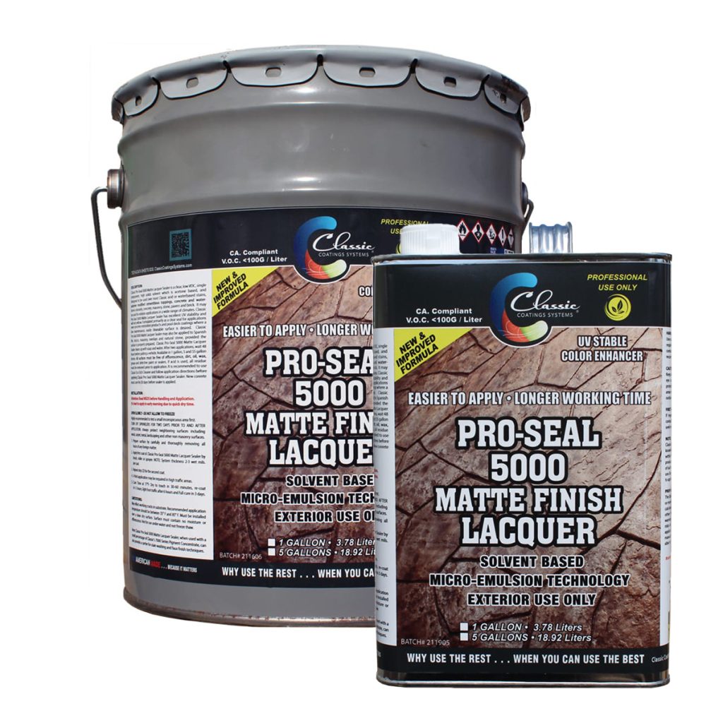 PRO-SEAL 5000 MATTE FINISH LACQUER SEALER – Classic Coating Systems