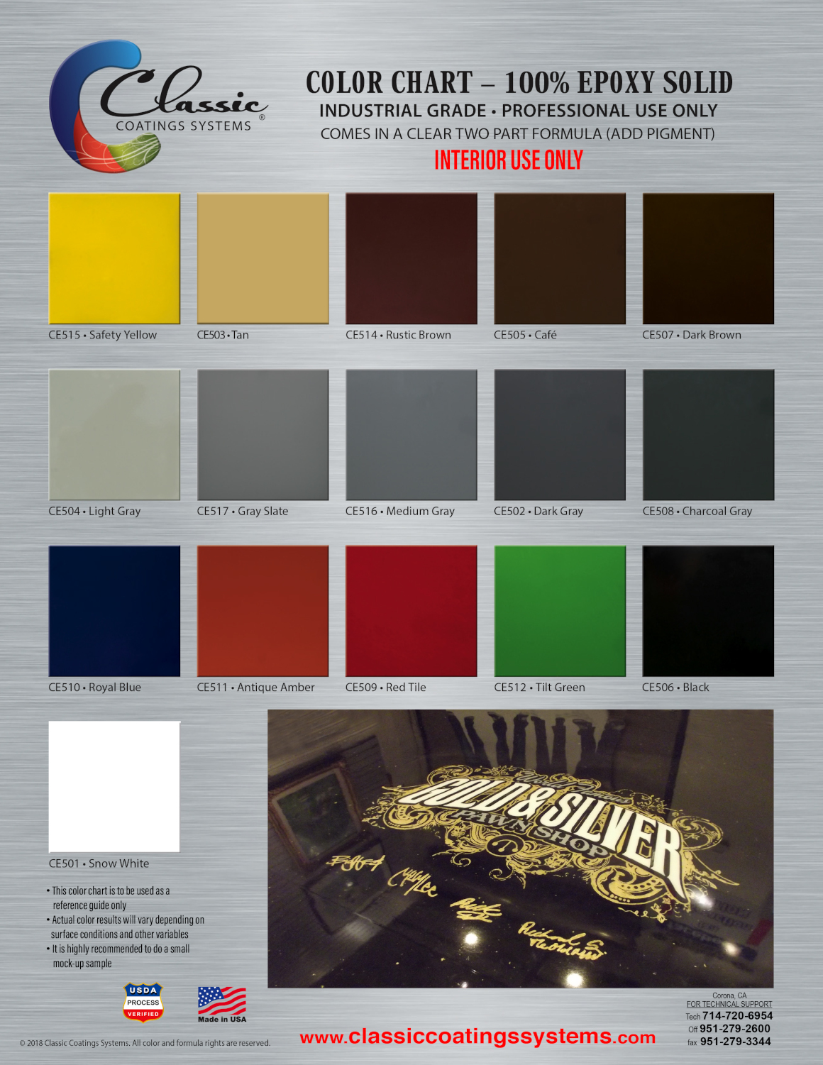Solid Epoxy Color Packs – Classic Coating Systems