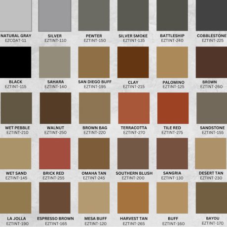 Color Charts – Classic Coatings Systems