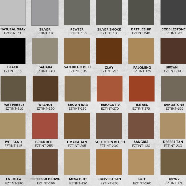 Color Charts – Classic Coatings Systems