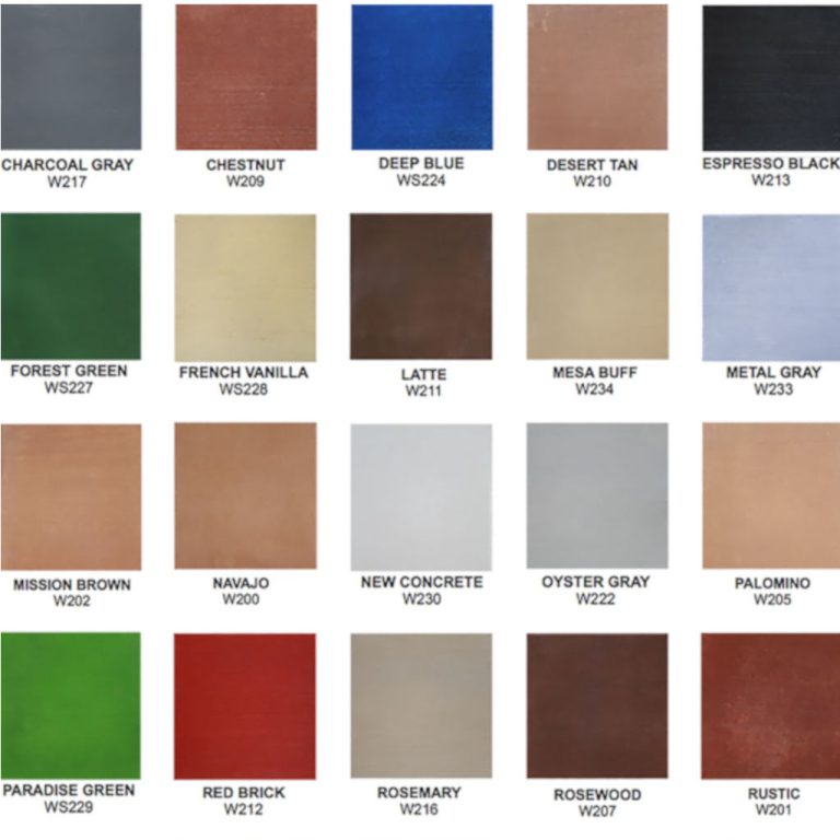 Color Charts – Classic Coatings Systems